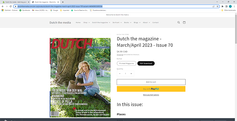 The March/April issue of Dutch the magazine, now available digitally ...