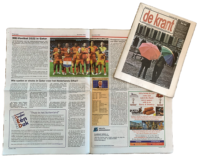 The November Issue of De Krant is now available – Dutch the media